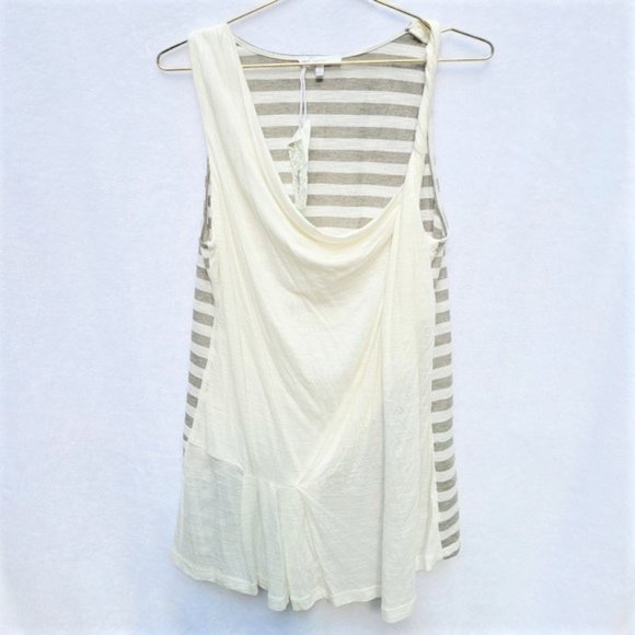 Mystree | Tops | Nwt Mystree Tank Top Striped Twist Cowl Neck | Poshmark